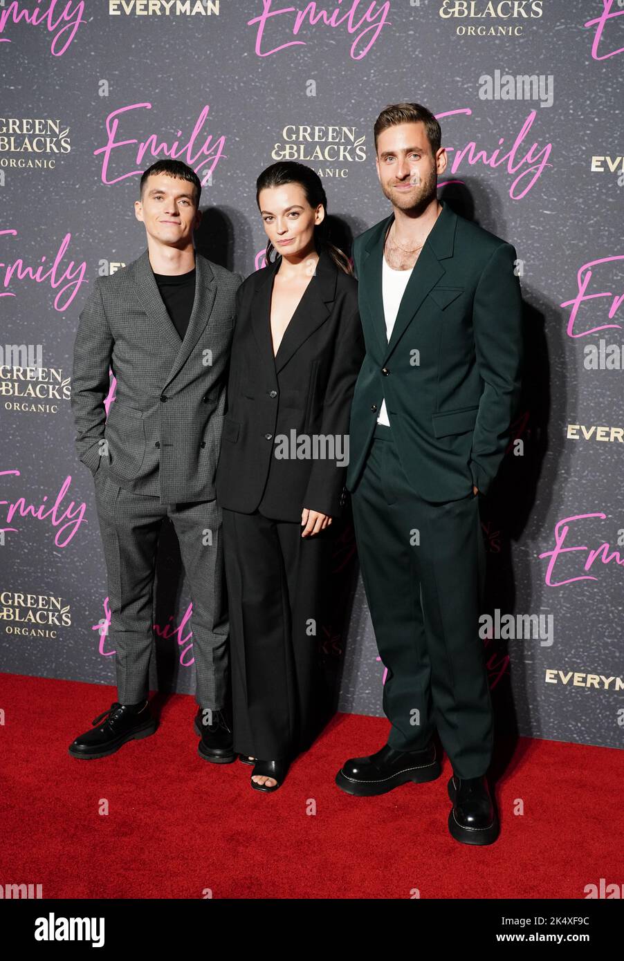 (left to right) Fionn Whitehead, Emma Mackey and Oliver Jackson-Cohen ...