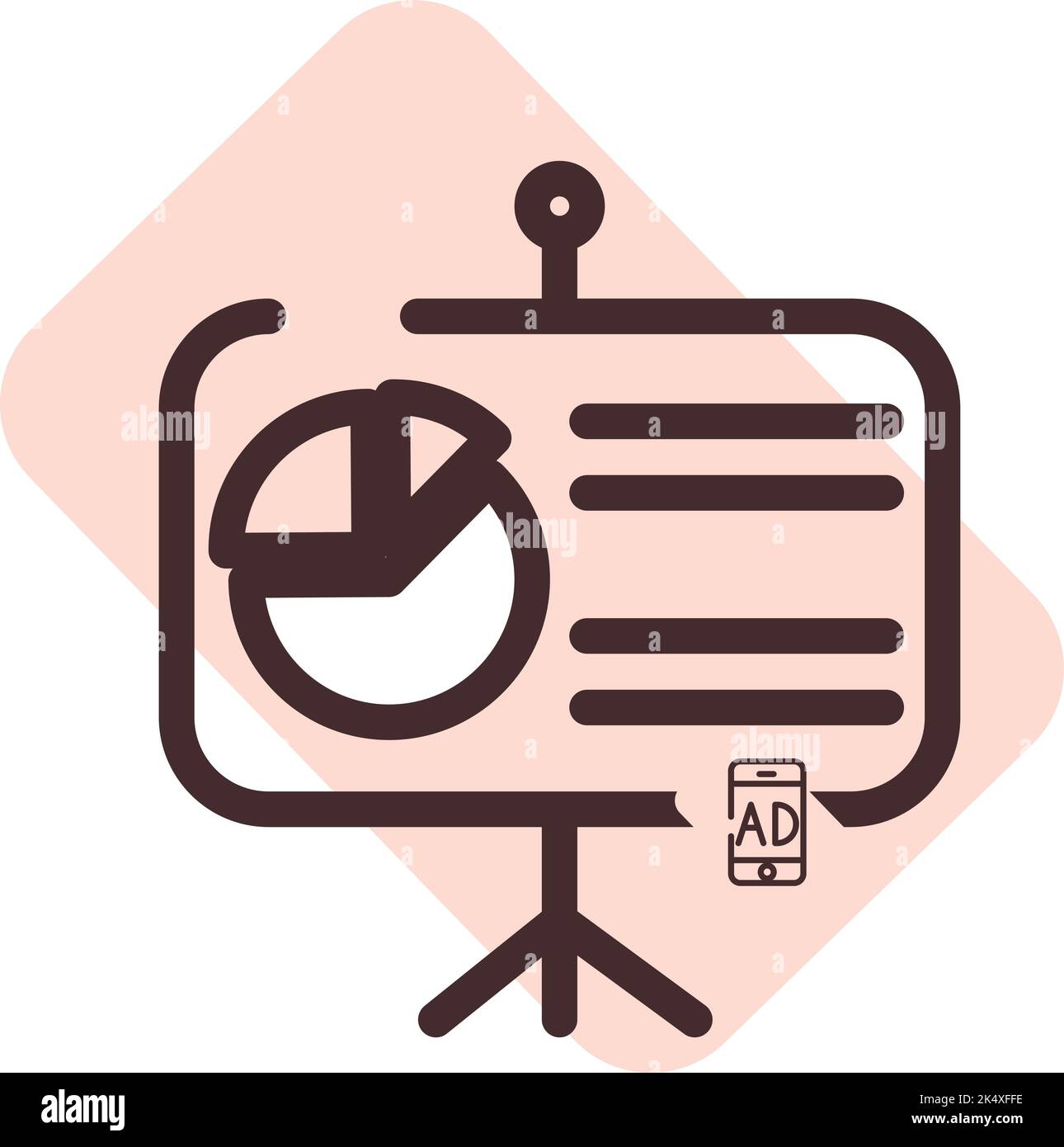 Ad idea, illustration, vector on a white background Stock Vector Image ...