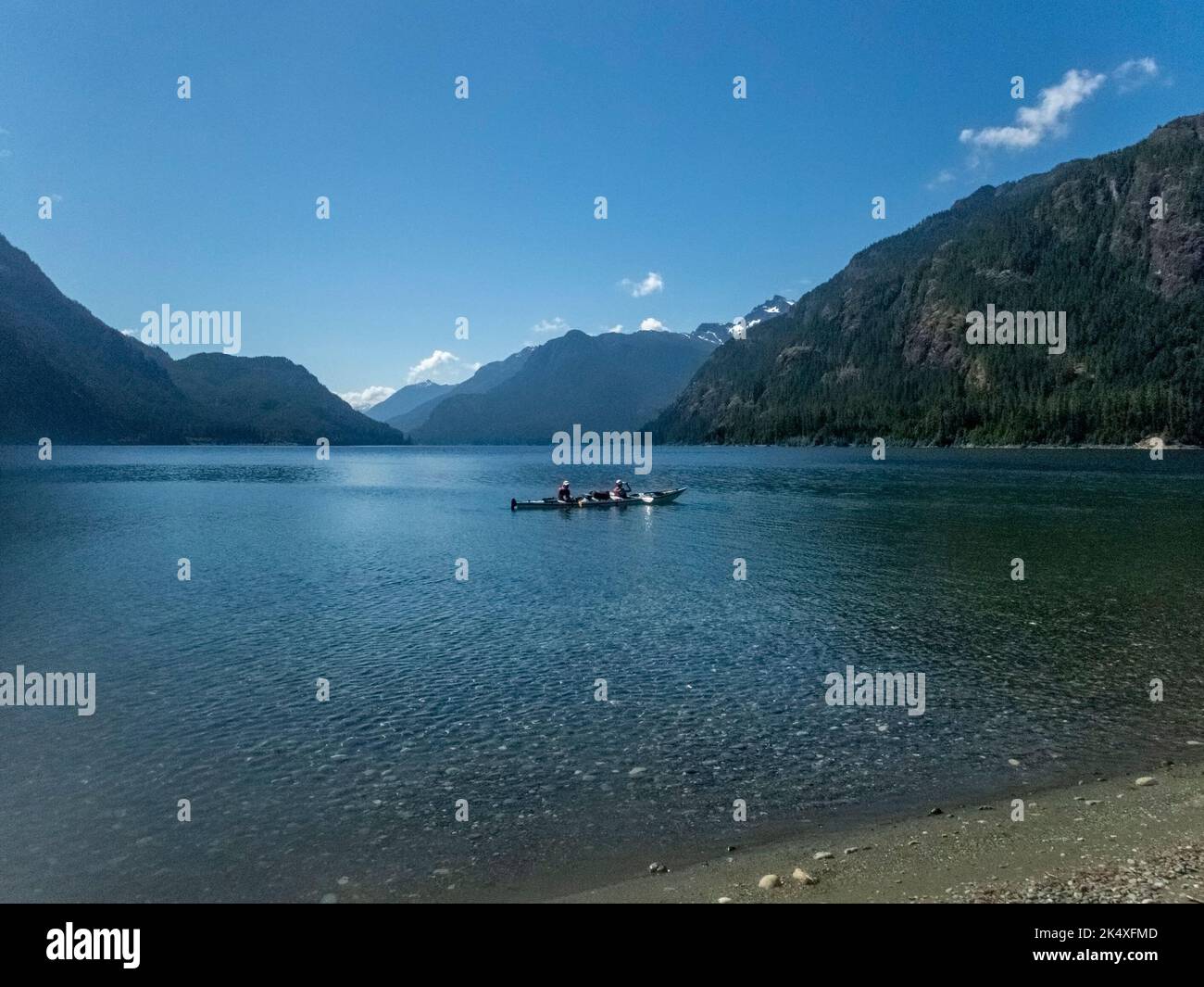 Kayaking on the Buttle Lake in Strathcona Provincial Park on Vancouver ...
