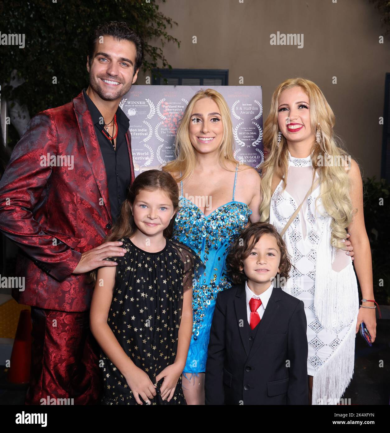 Los Angeles, California, USA. 3rd October, 2022. Michael Basaano, Mia ...