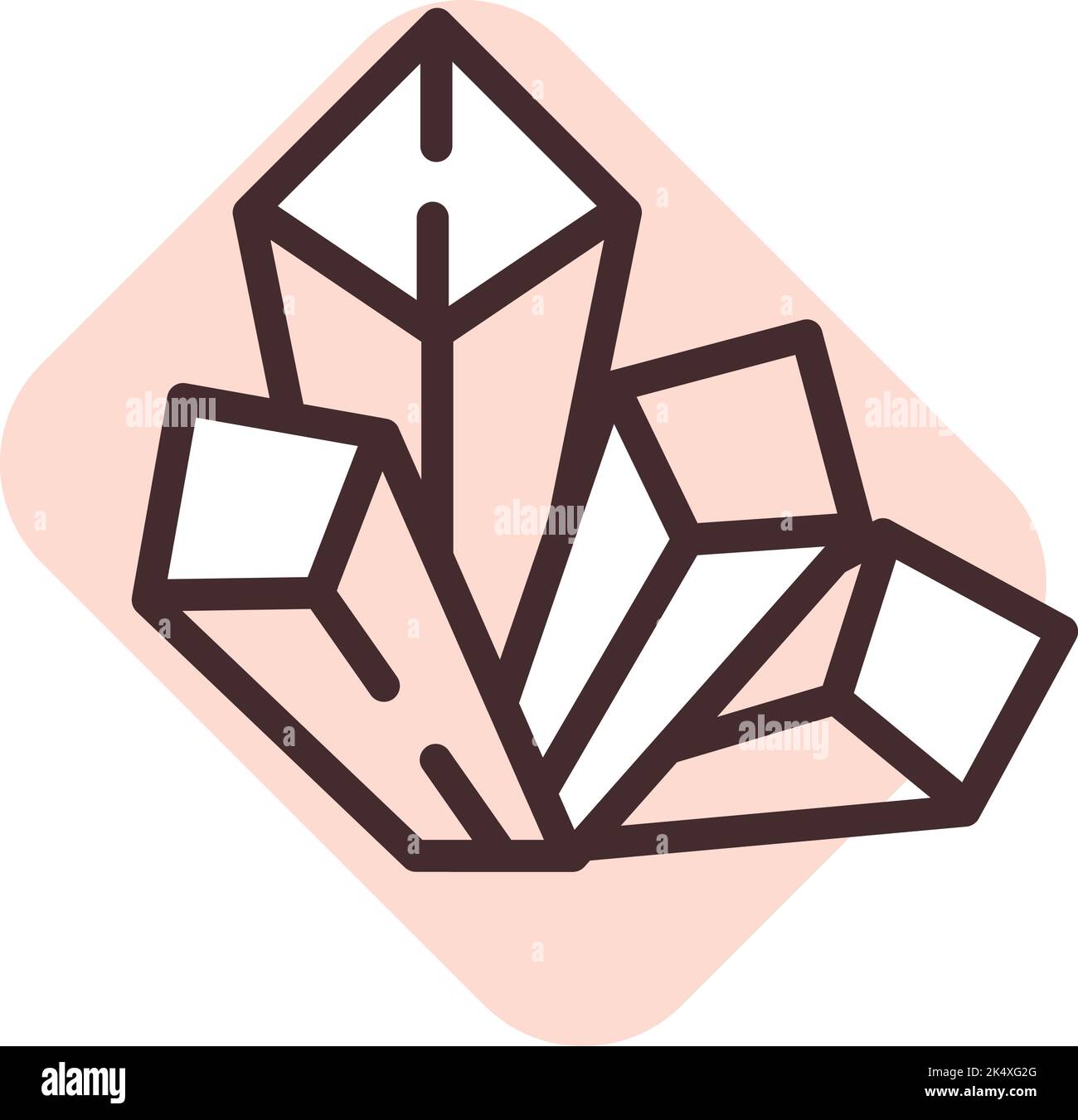 Crystals drug addiction, illustration, vector on a white background ...