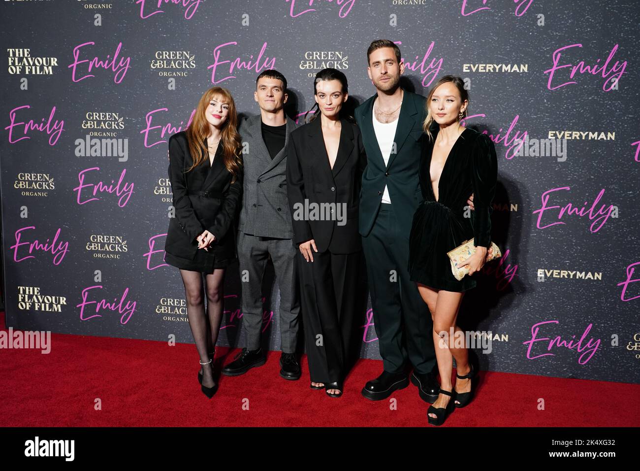 (left to right) Amelia Gething, Fionn Whitehead, Emma Mackey, Oliver ...