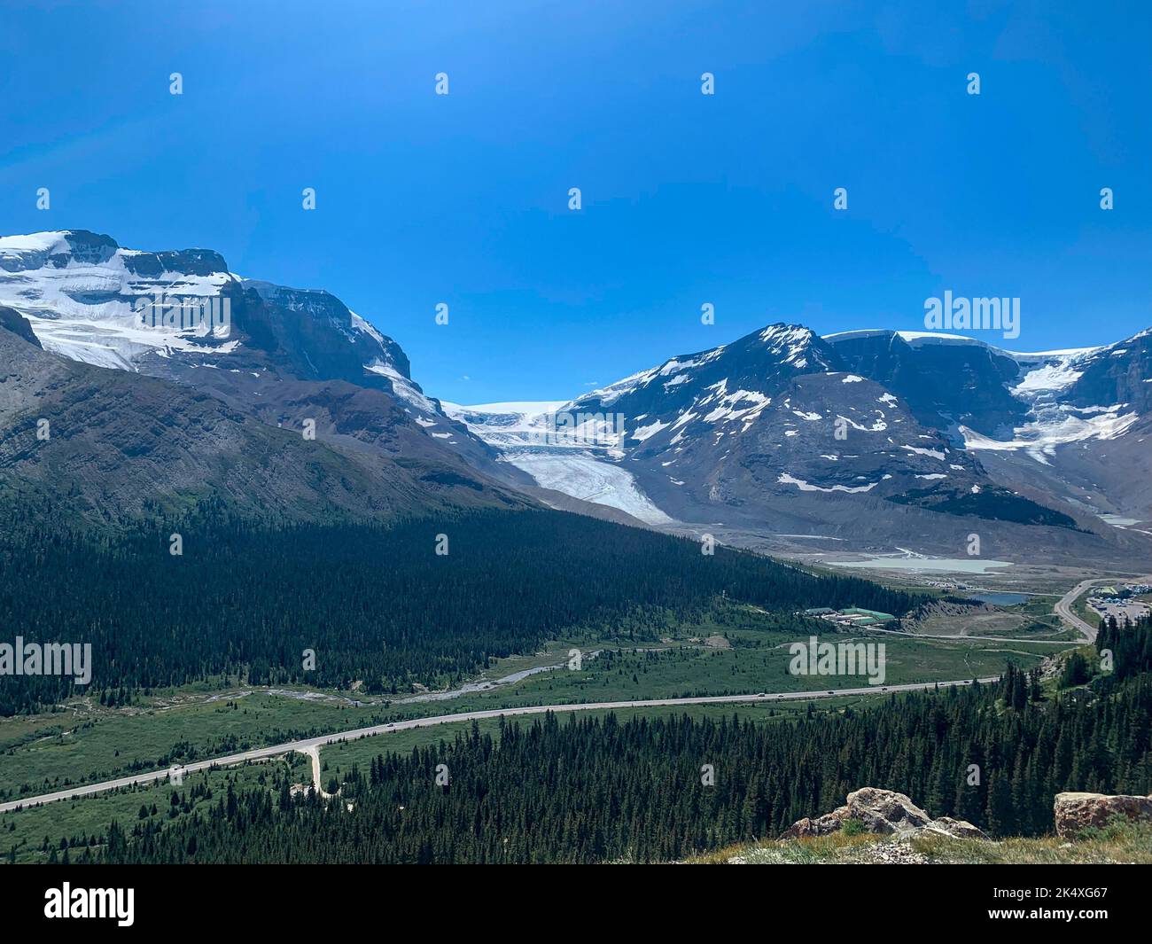 Hiking to Wilcox Pass in Jasper National Park with views of the ...