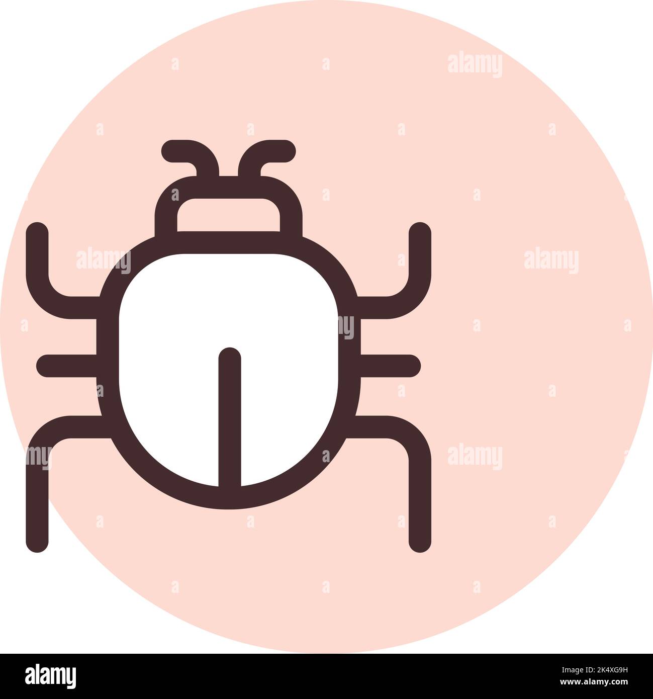 Computer bug icon outline hi-res stock photography and images - Alamy