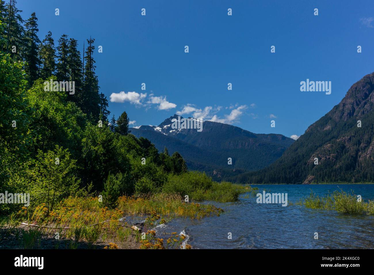 Views of Buttle Lake in Strathcona Provincial Park on Vancouver Island ...