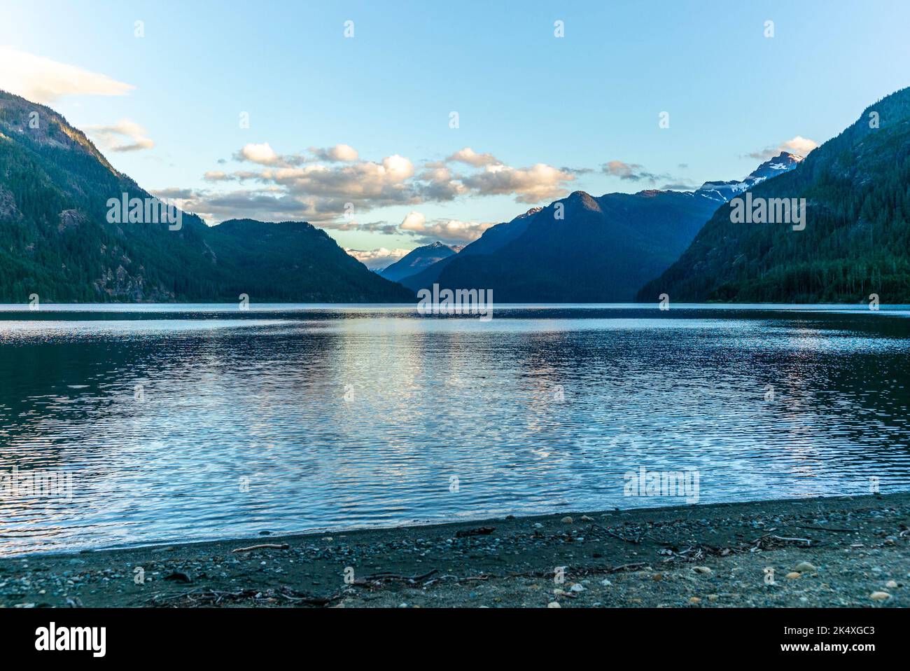 Views of Buttle Lake in Strathcona Provincial Park on Vancouver Island ...