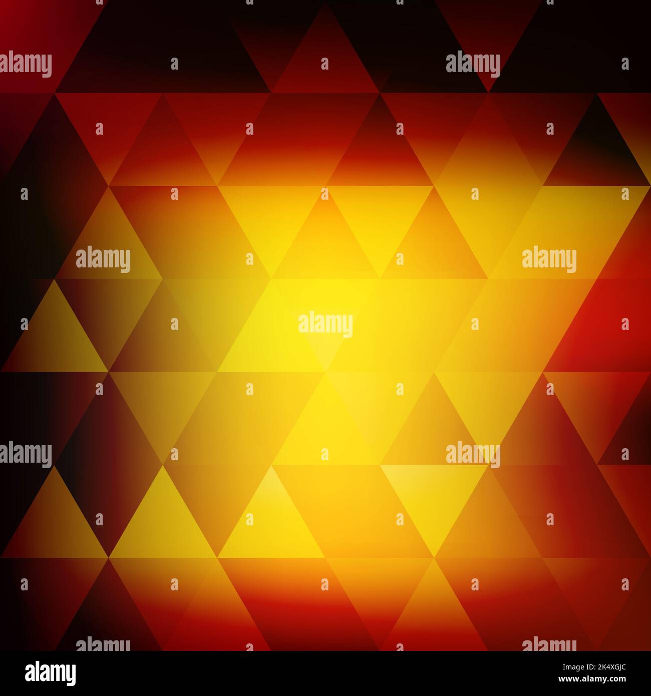 Abstarct dark red and yellow pattern with triangles. Raster graphics ...