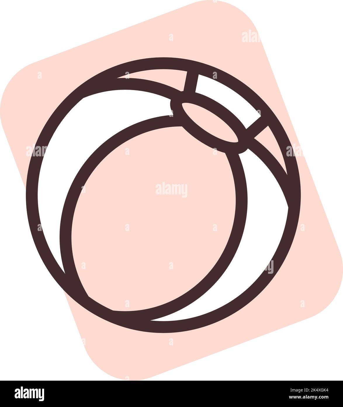 Circus ball, illustration, vector on a white background Stock Vector ...