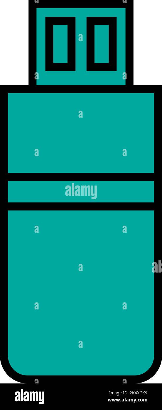 Technology device USB Carrier, illustration, vector on a white ...