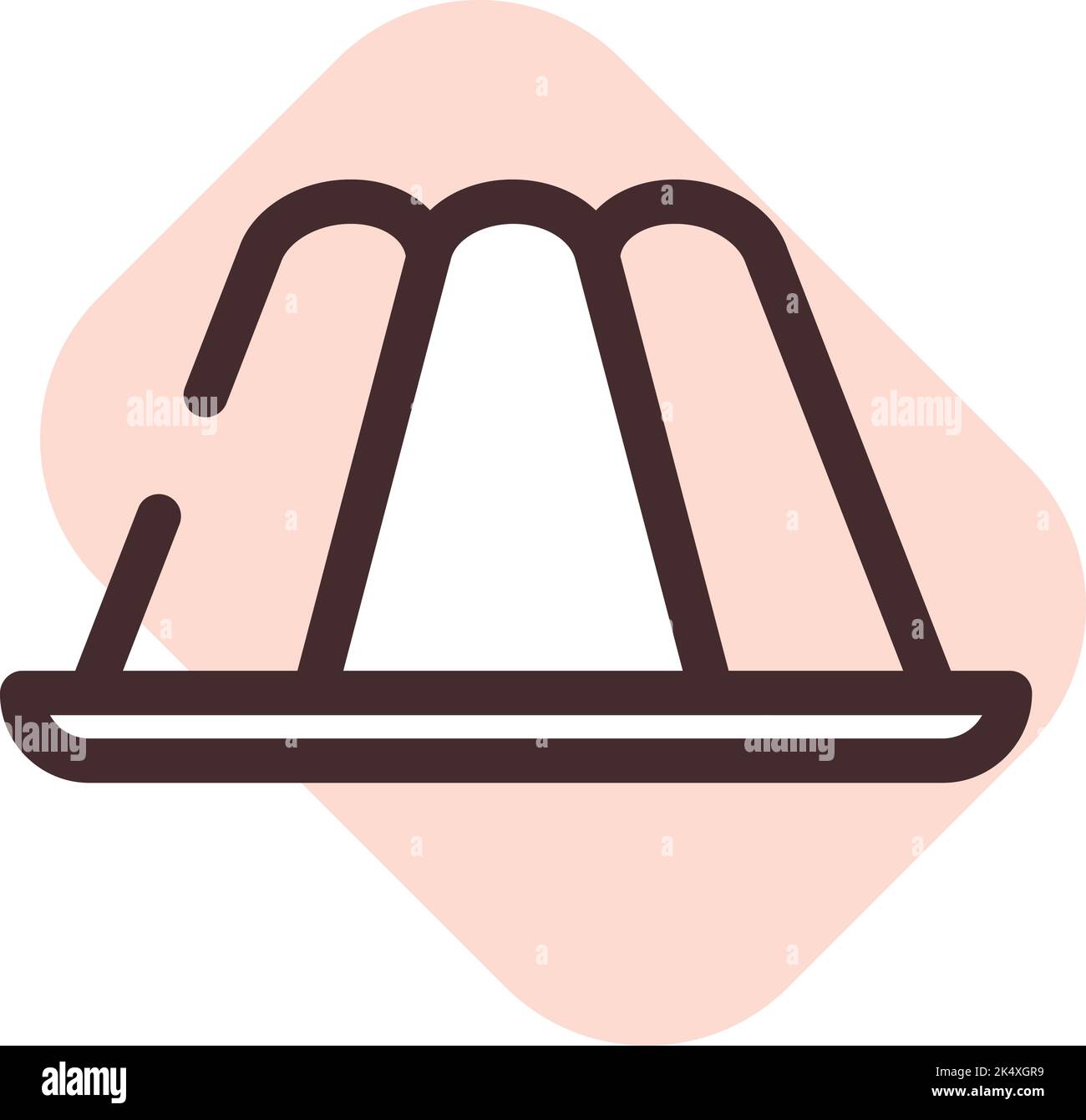 Jelly cake, illustration, vector on a white background Stock Vector ...