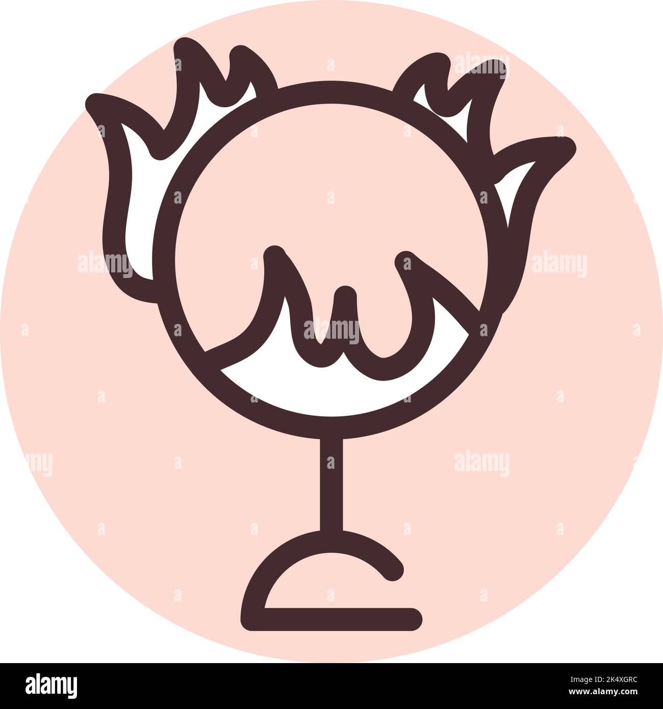 Ring of fire icon vector vectors Cut Out Stock Images & Pictures - Alamy