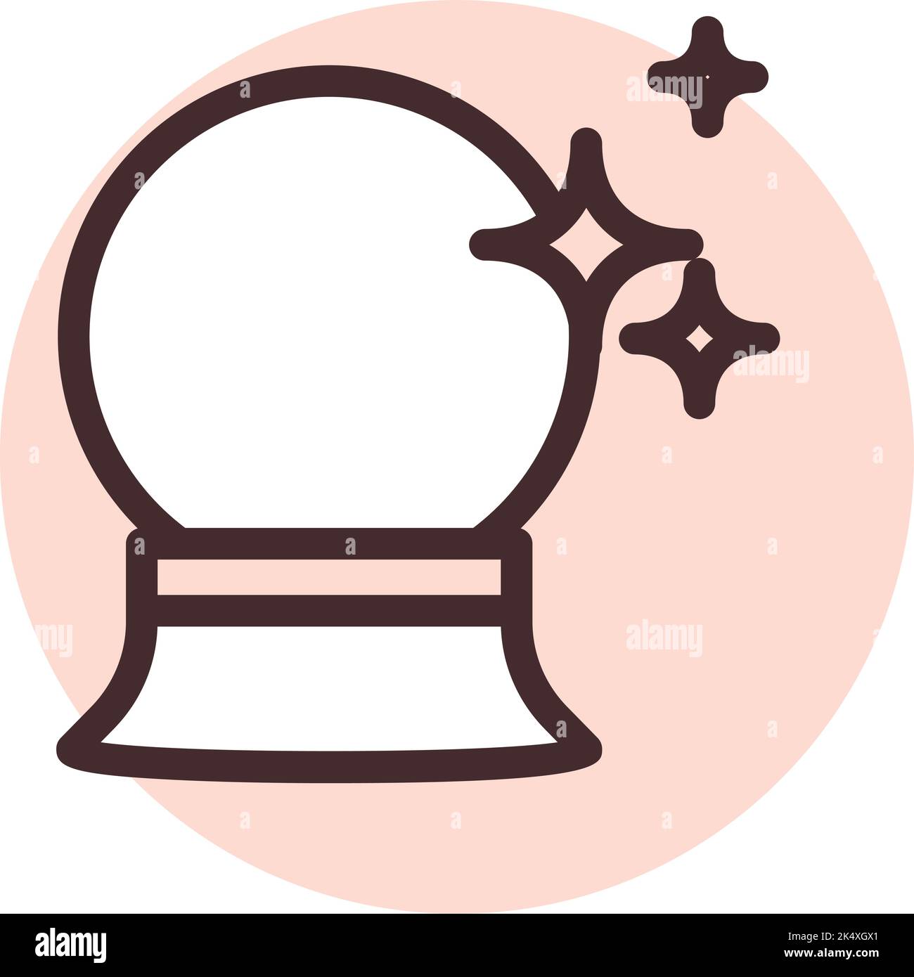 Circus magic ball, illustration, vector on a white background Stock ...