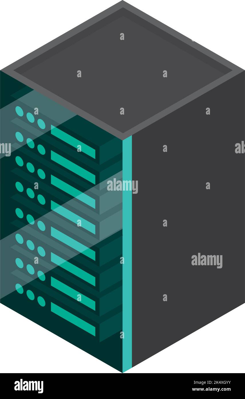 isometric database server Stock Vector Image & Art - Alamy