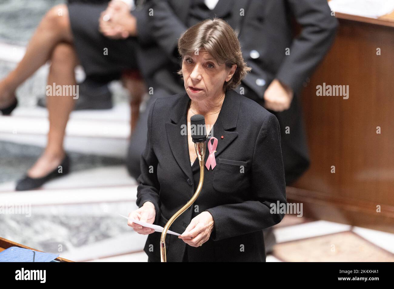 French minister of foreign affairs Catherine Colonna attends a session ...