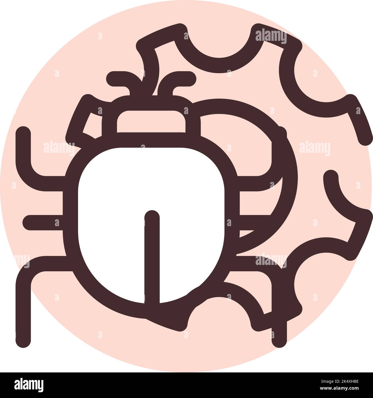 Computer antivirus, illustration, vector on a white background Stock ...