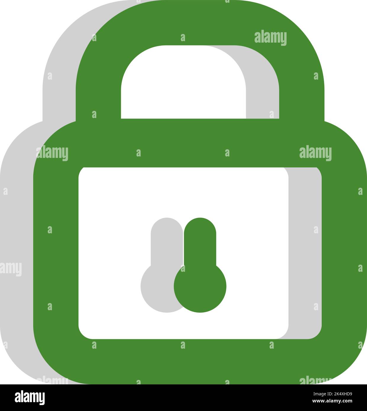 Banking lock, illustration, vector on a white background Stock Vector ...