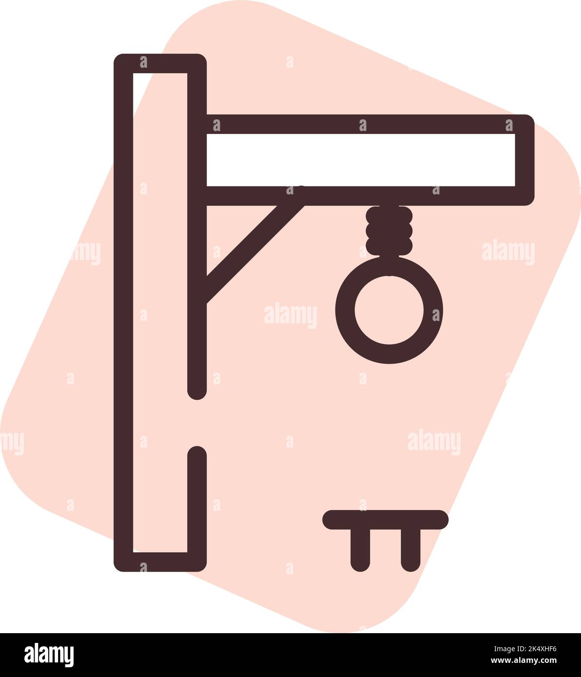 Execution law, illustration, vector on a white background Stock Vector ...