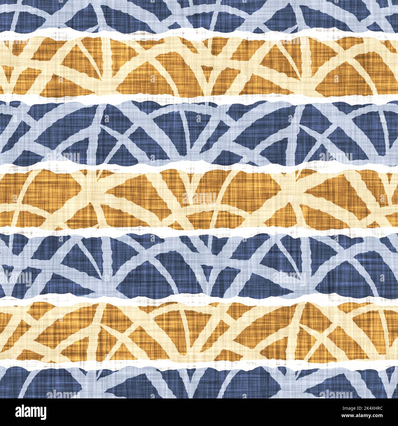 Seamless French country kitchen stripe fabric pattern print. Blue ...