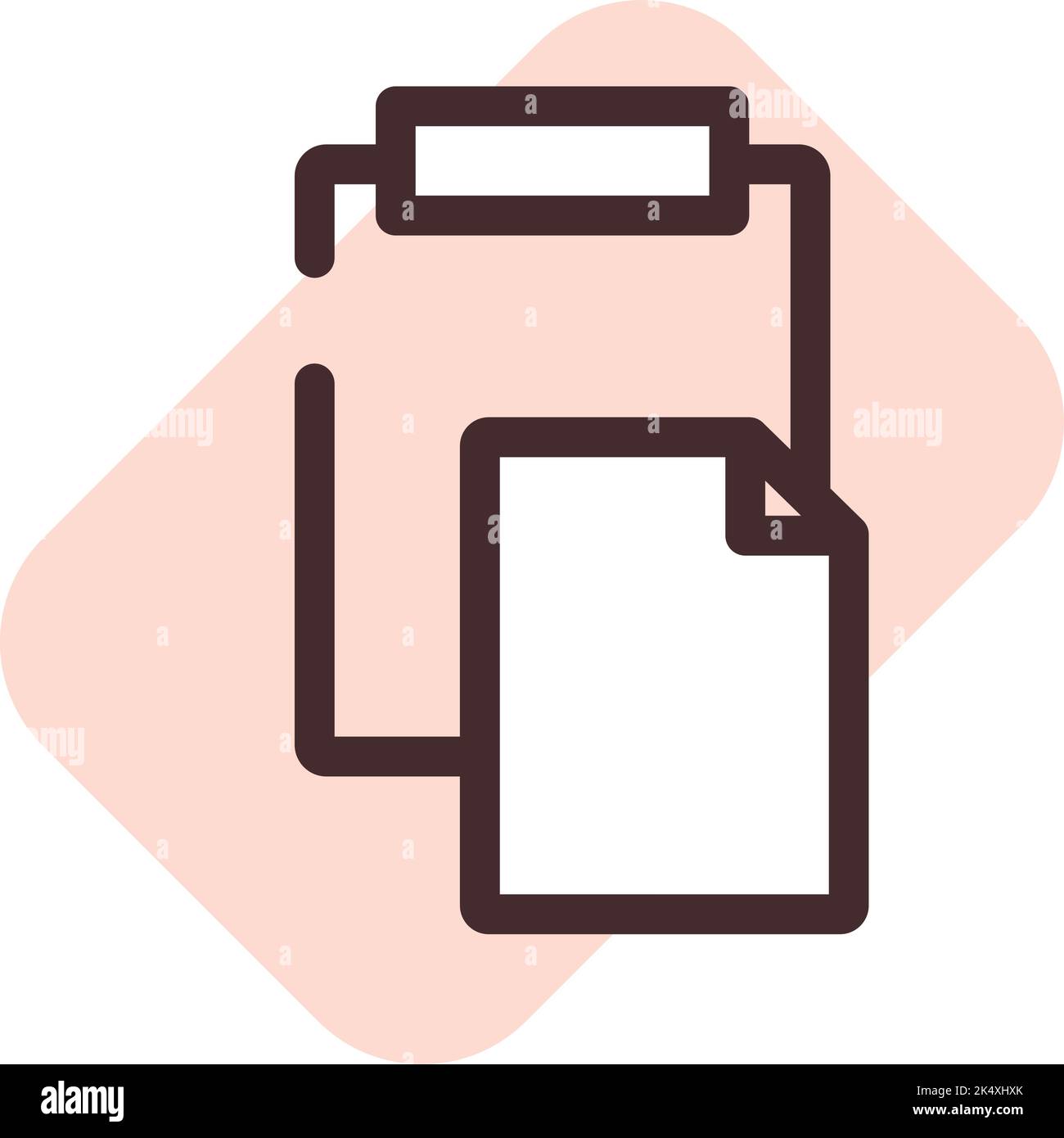 Computer copy paste, illustration, vector on a white background Stock ...