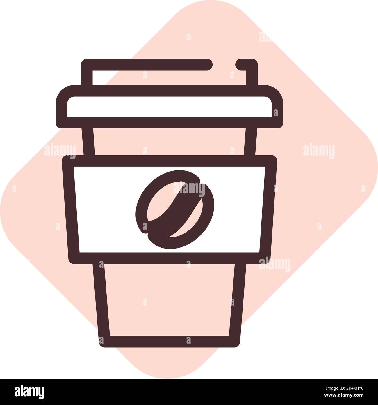 Coffee to go, illustration, vector on a white background Stock Vector ...