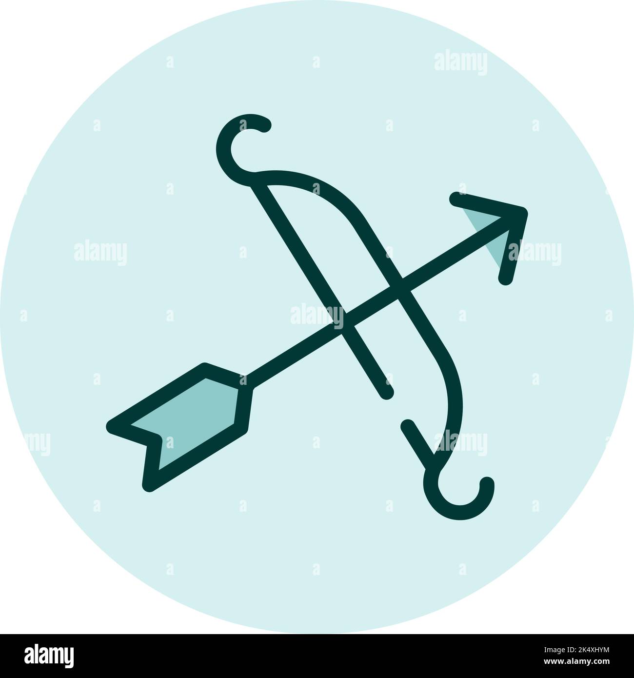 Wedding arrow, illustration, vector on a white background Stock Vector ...