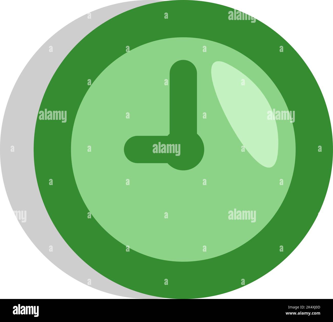 Business clock, illustration, vector on a white background Stock Vector ...