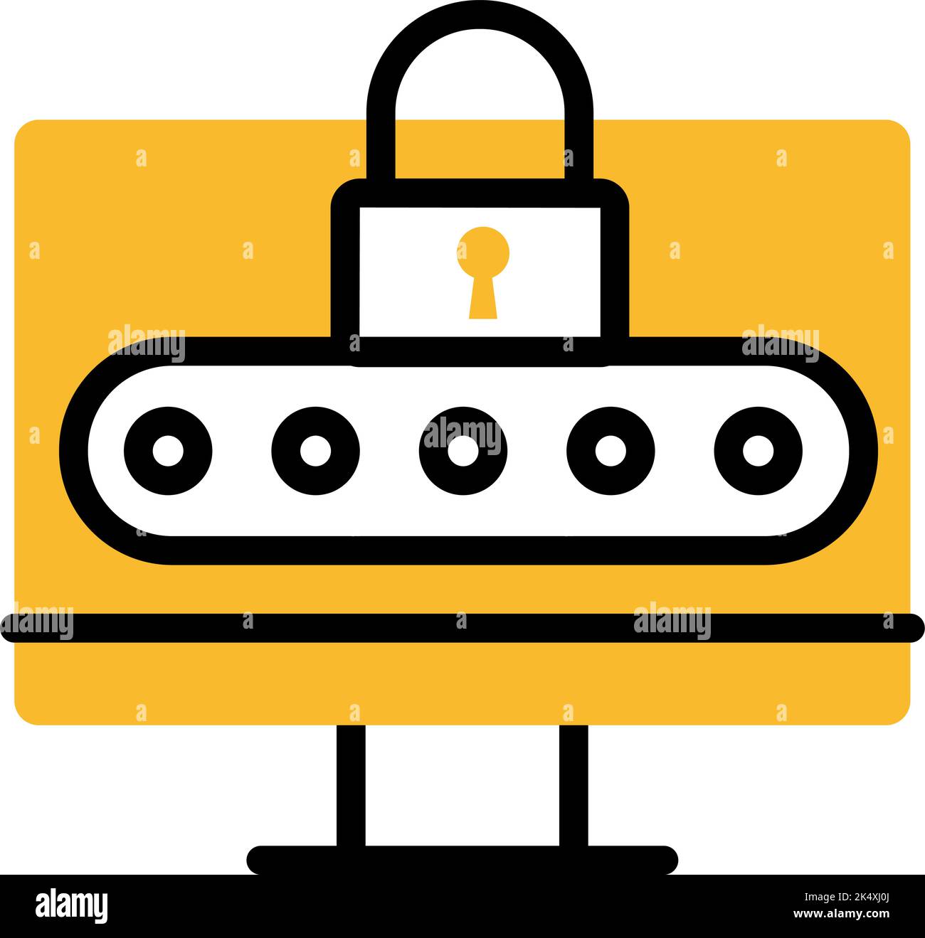 Internet Security Icon On Stock Vector Images Alamy 8340
