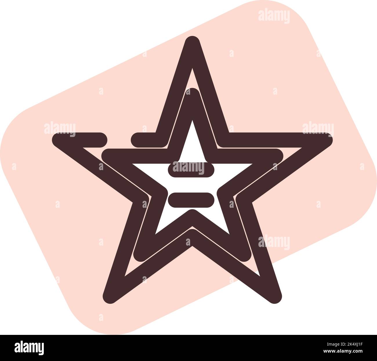 Cinema star, illustration, vector on a white background Stock Vector ...