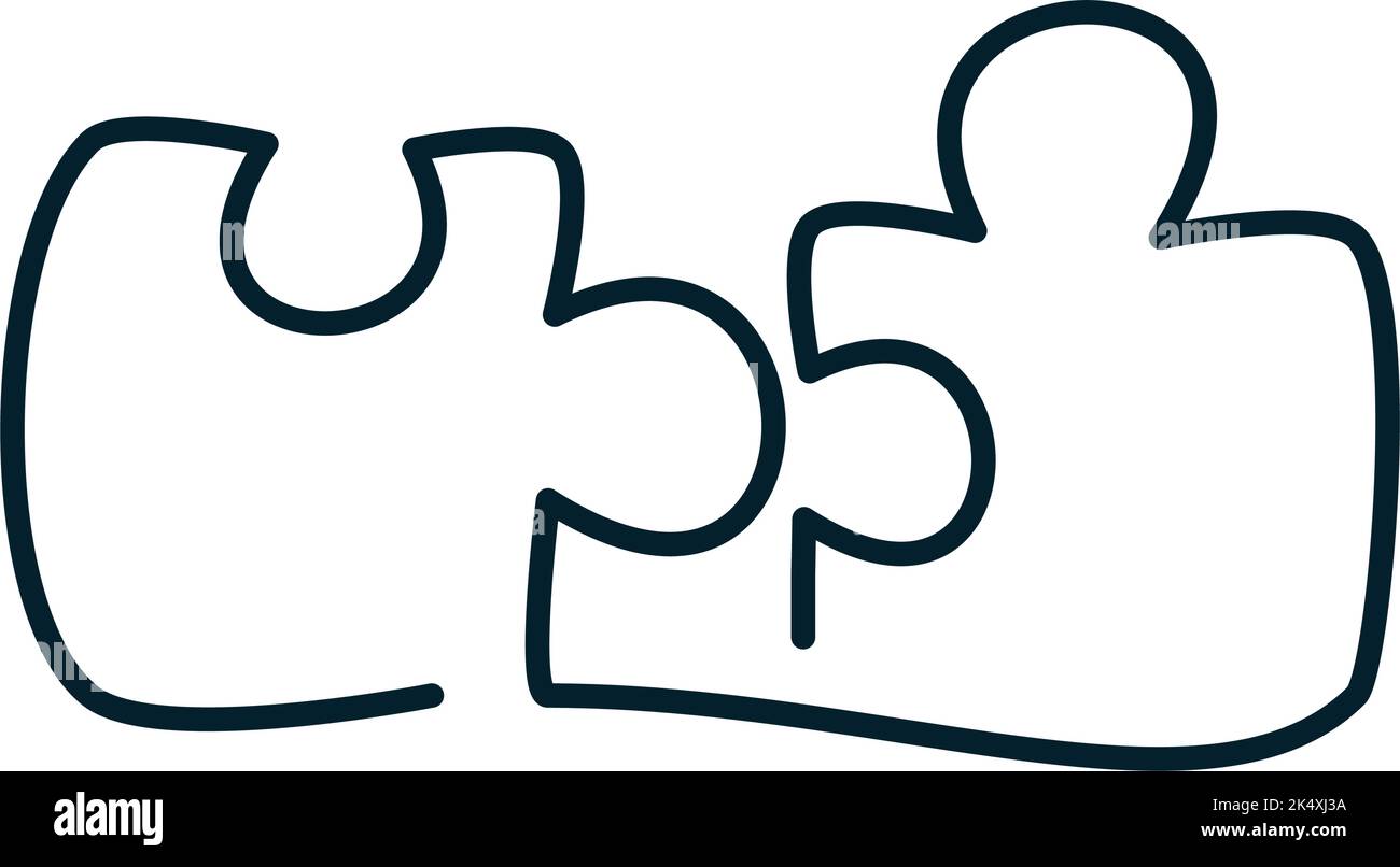 puzzles line drawn Stock Vector Image & Art - Alamy