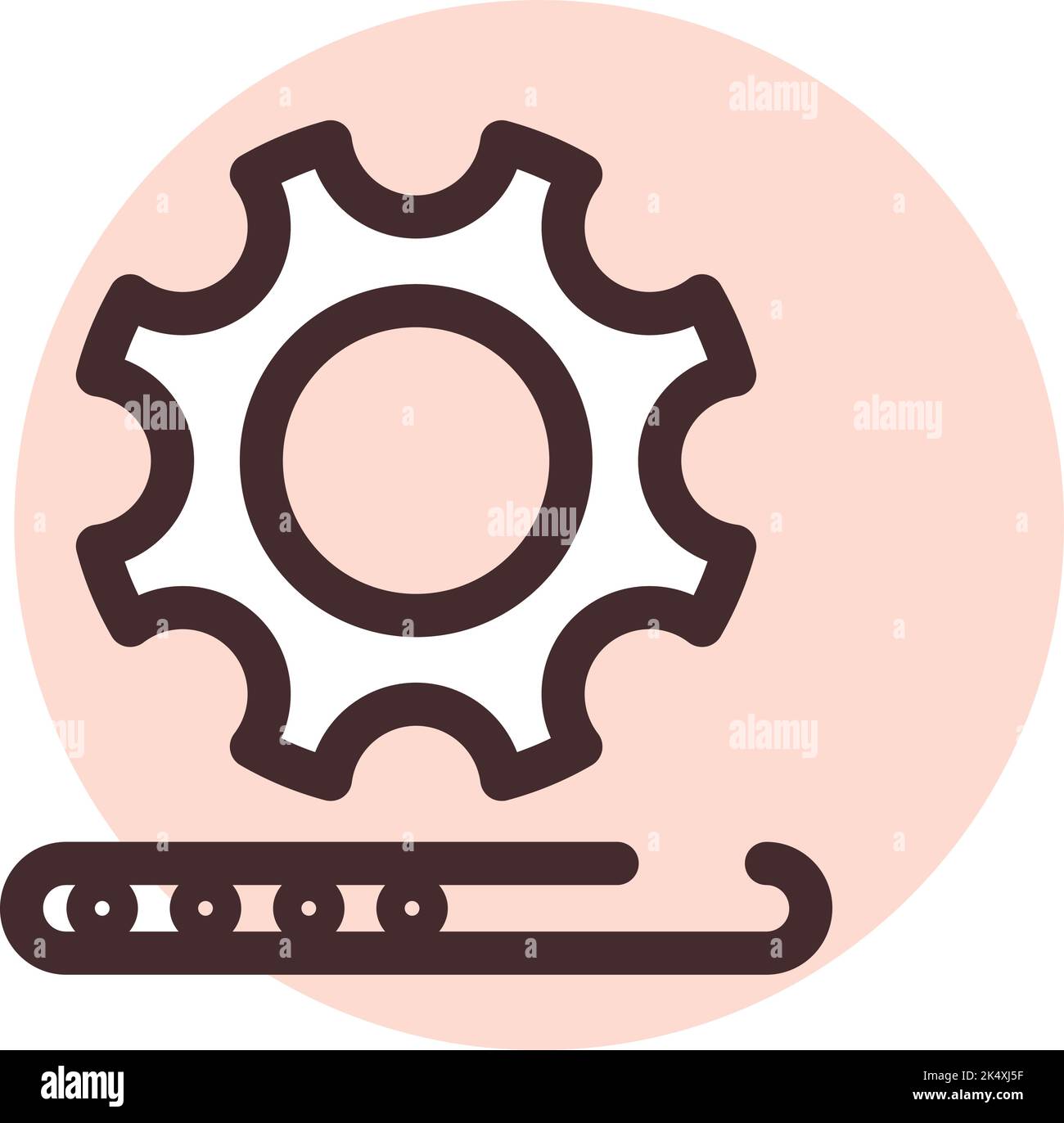 Computer loading, illustration, vector on a white background Stock ...