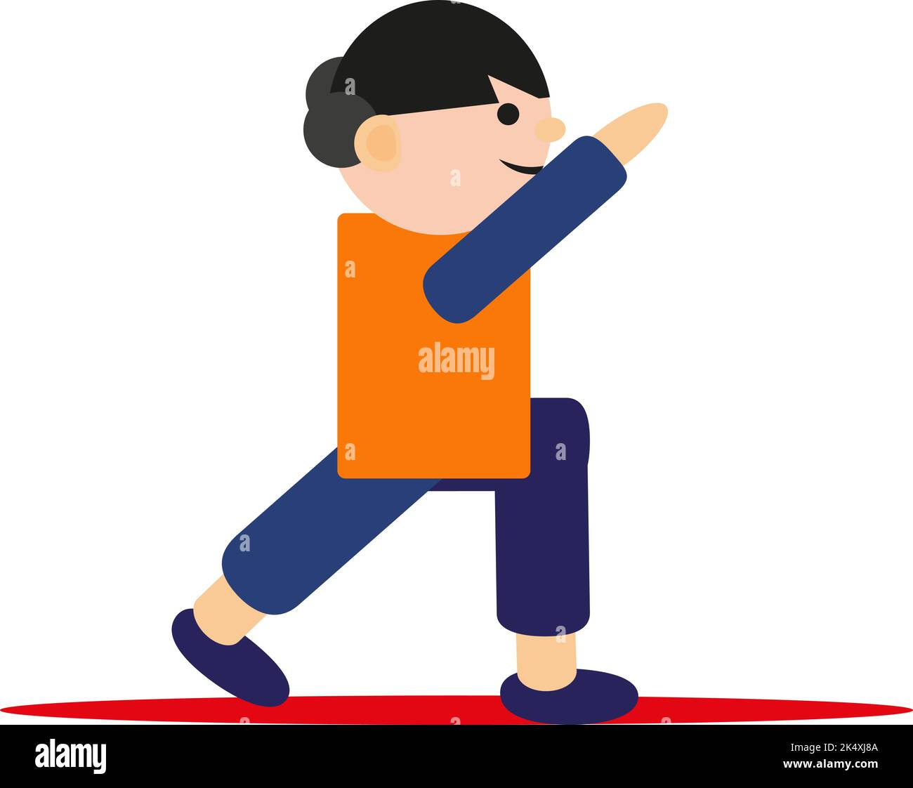 Yoga asana angle, illustration, vector on a white background Stock ...