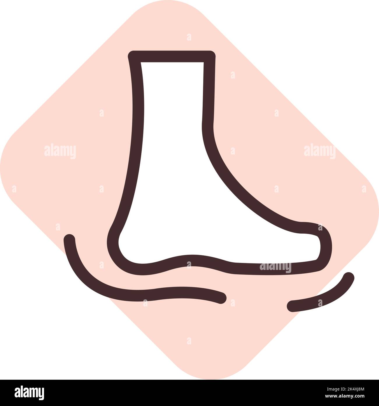 Leg rehabilitation icon flat Cut Out Stock Images & Pictures - Alamy