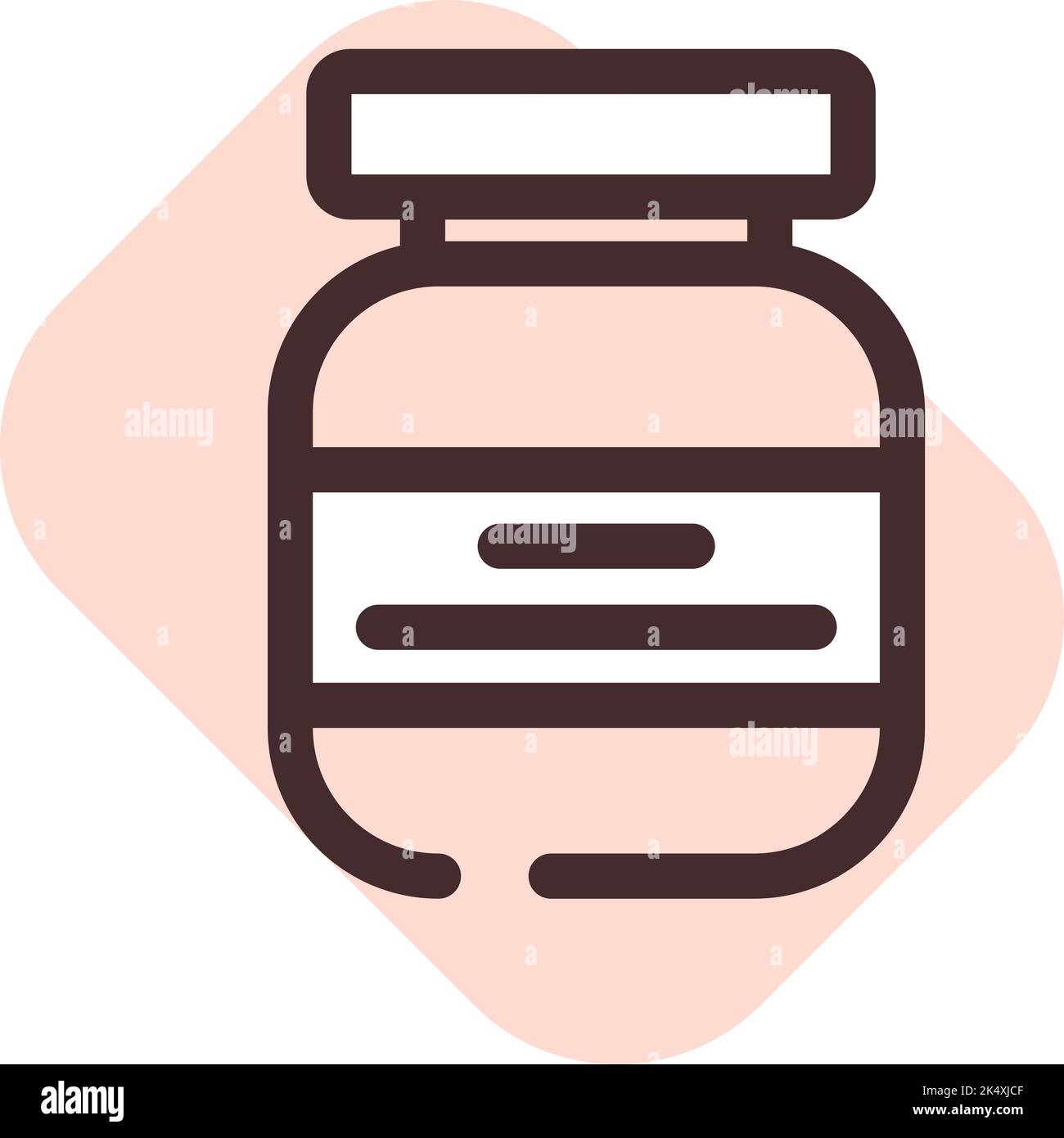 Jar of nutella, illustration, vector on a white background Stock Vector ...