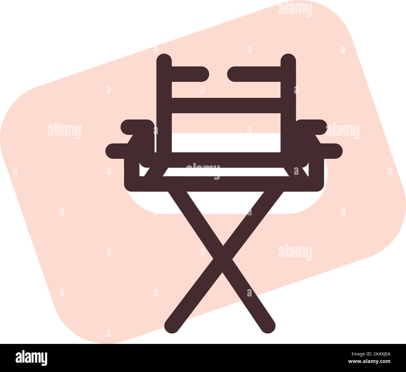 Movie chair, illustration, vector on a white background Stock Vector ...