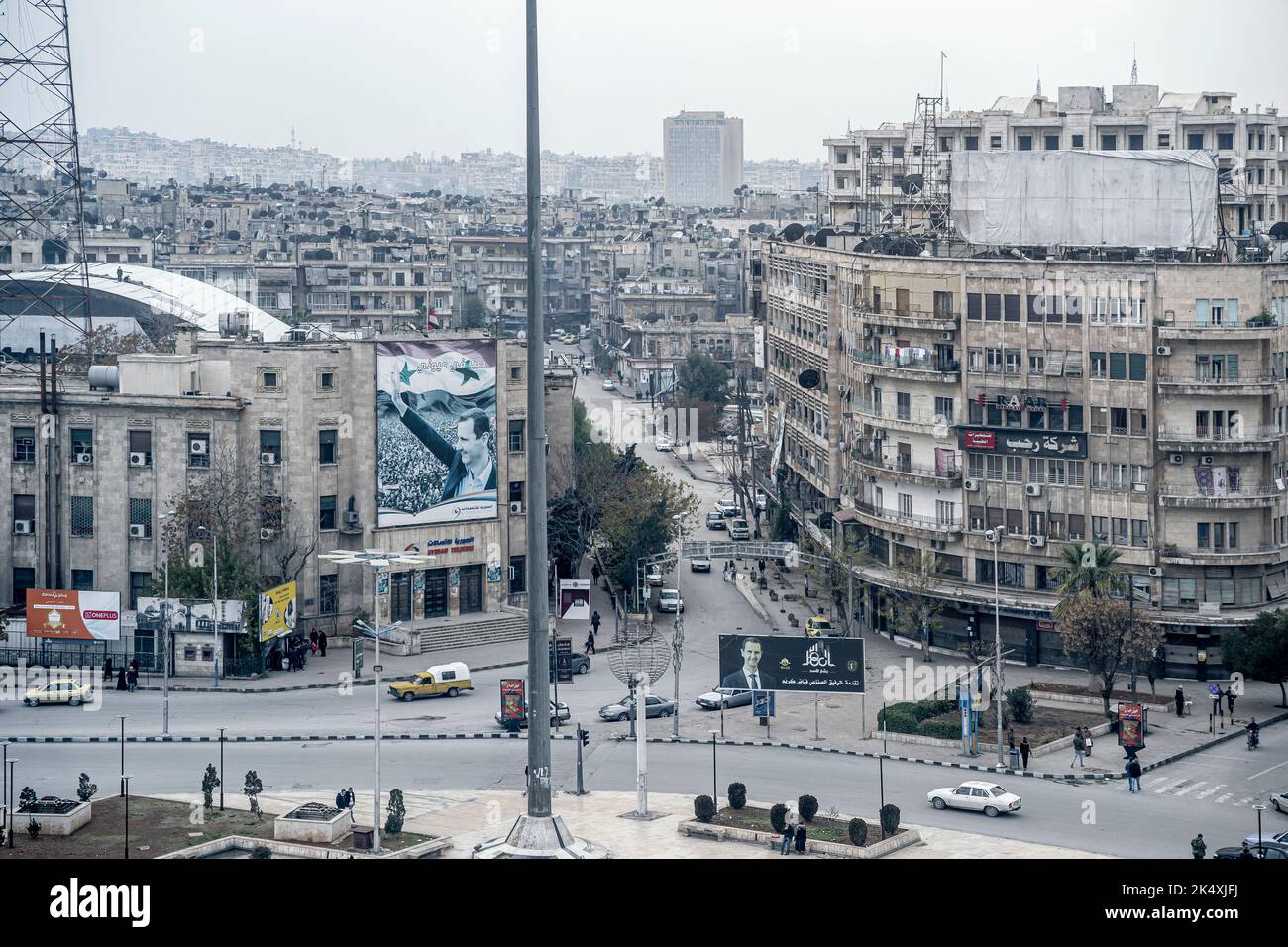 View of houses in the city of Aleppo, in Syria Stock Photo - Alamy