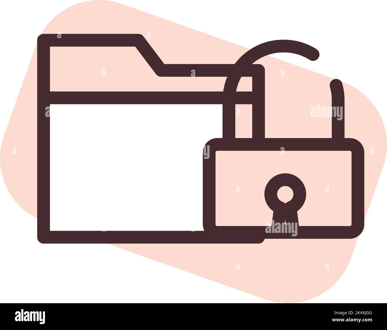 Locked folder icon hi-res stock photography and images - Alamy