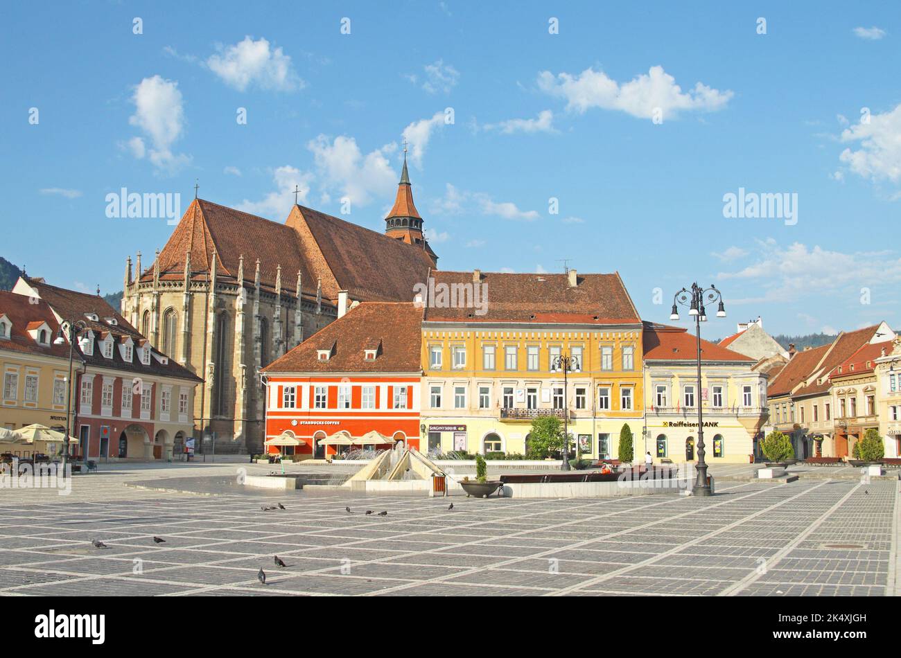 View across The Council Square (Piata Sfatului) towards 15th century ...