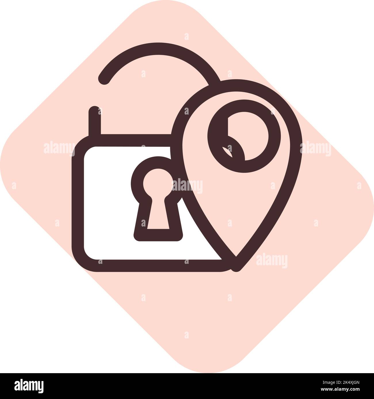 Security location, illustration, vector on a white background Stock ...