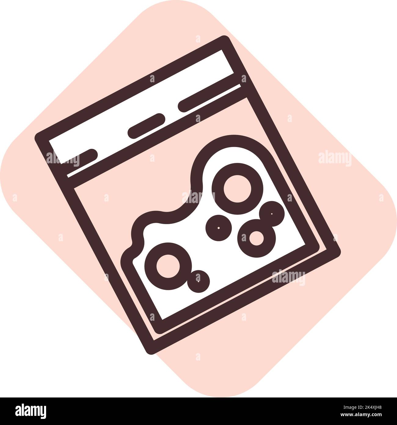 White powder in plastic Stock Vector Images - Alamy