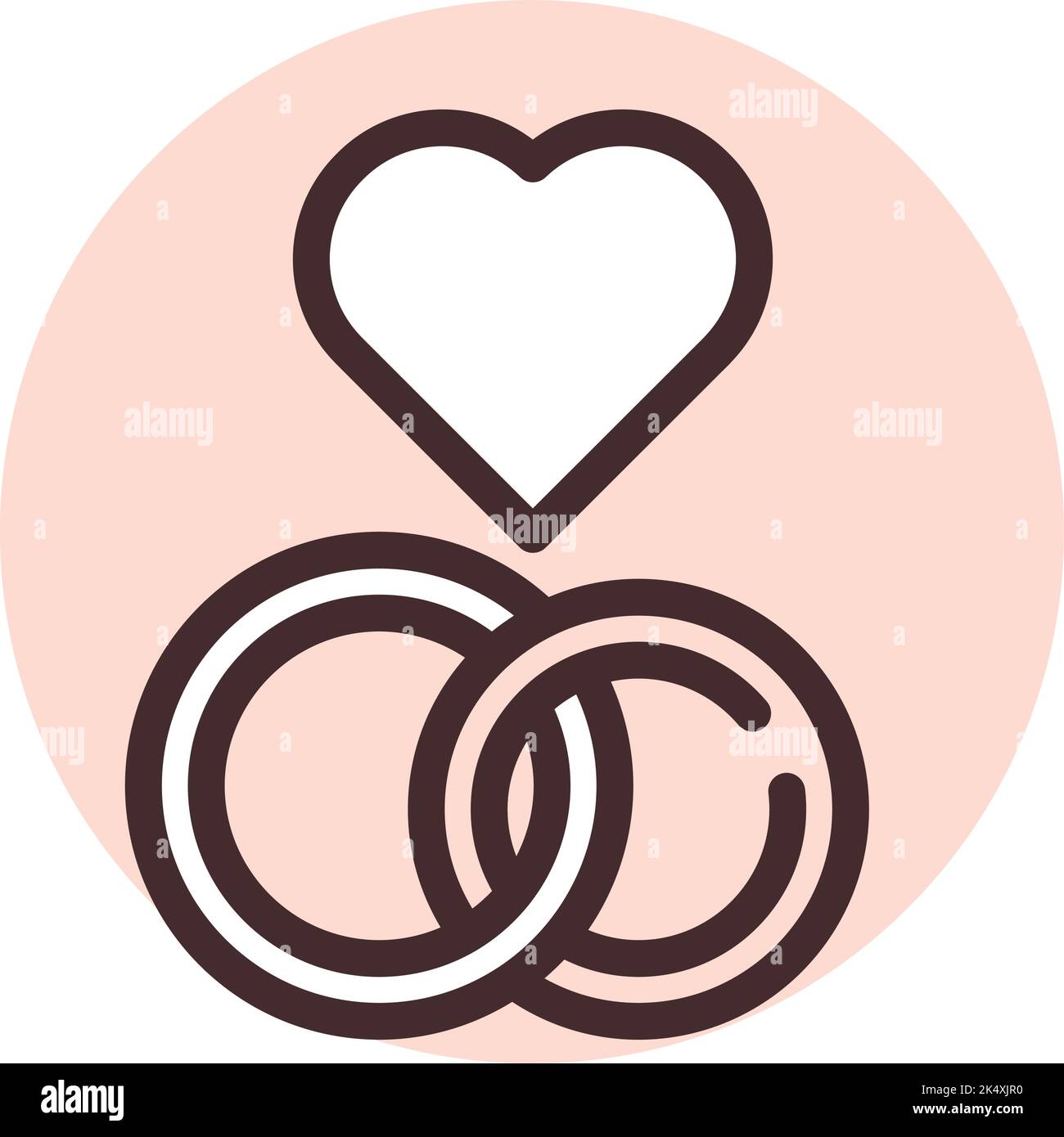 Engagement event, illustration, vector on a white background Stock ...