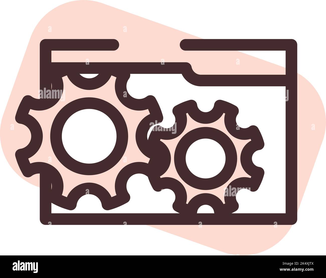 Computer setup, illustration, vector on a white background Stock Vector ...