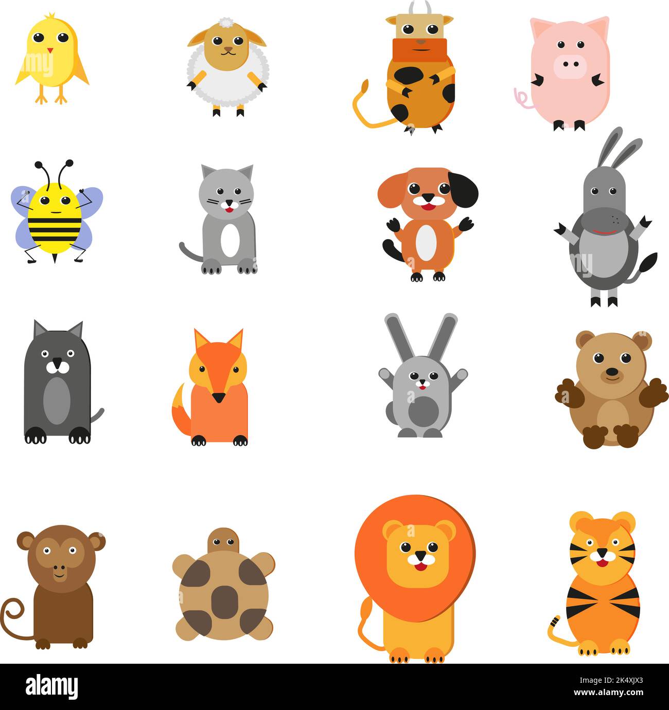 Animal bird wood animals Stock Vector Images - Alamy