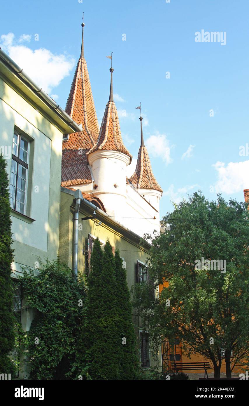 Towers of Poarta Ecaterinei (Catherine's Gate), Brasov, Transylvania ...