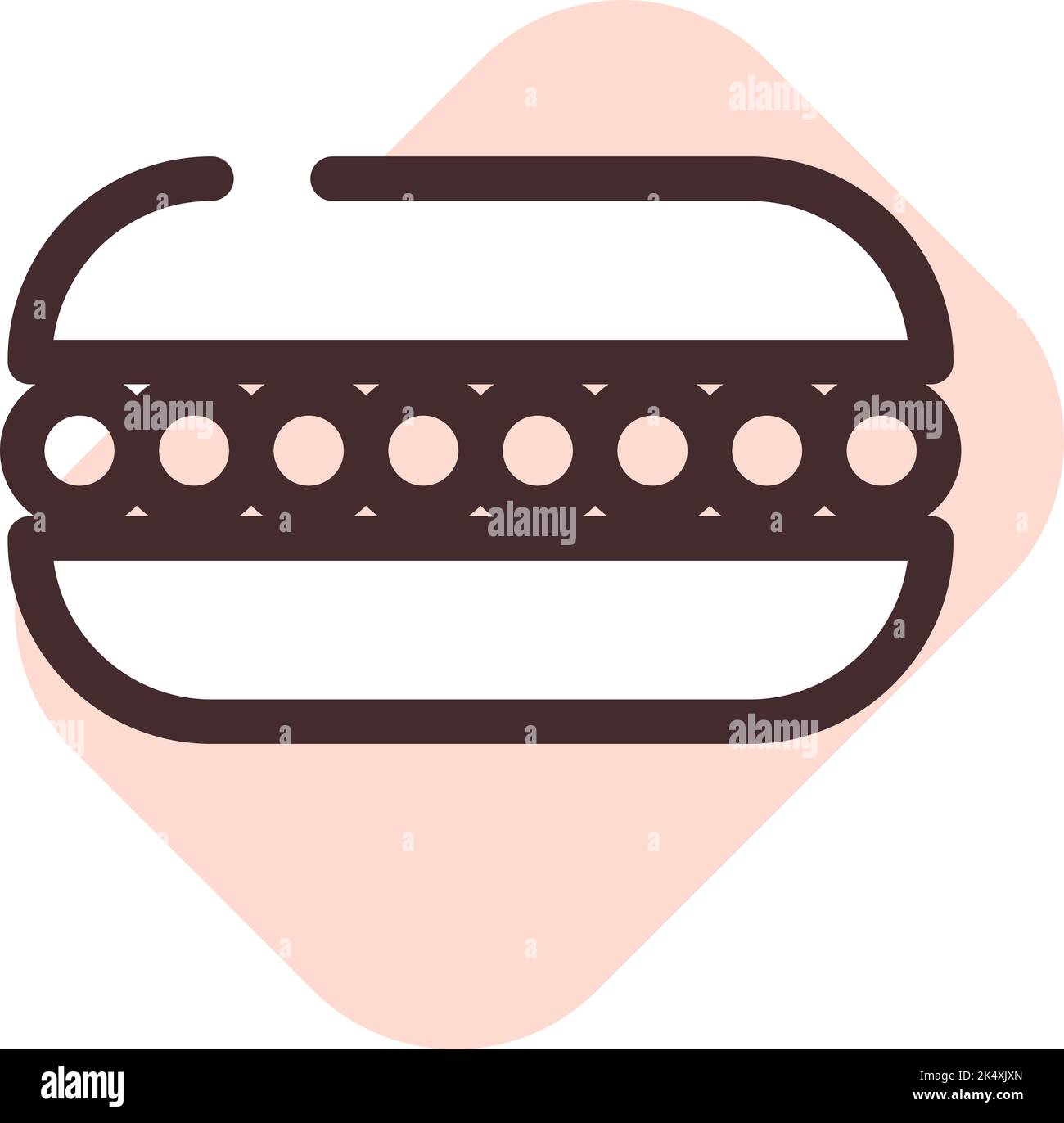 Sweet macaron, illustration, vector on a white background Stock Vector ...