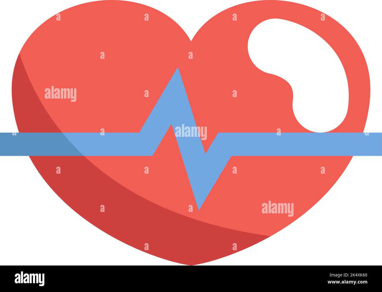 Medical pulse heart beat on Cut Out Stock Images & Pictures - Alamy