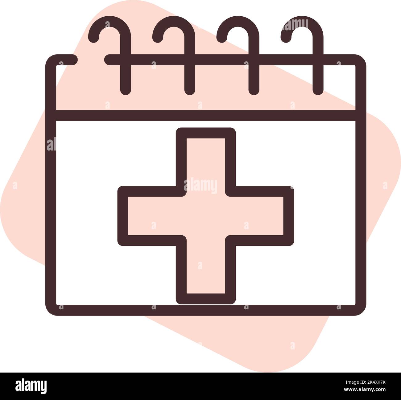 Medical appointment, illustration, vector on a white background Stock ...