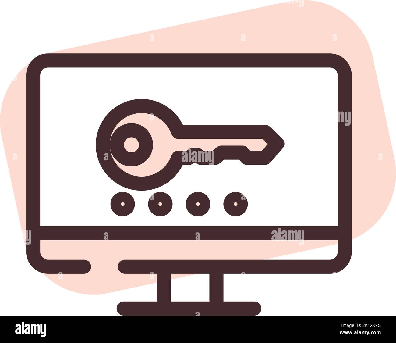Computer password Stock Vector Images - Alamy