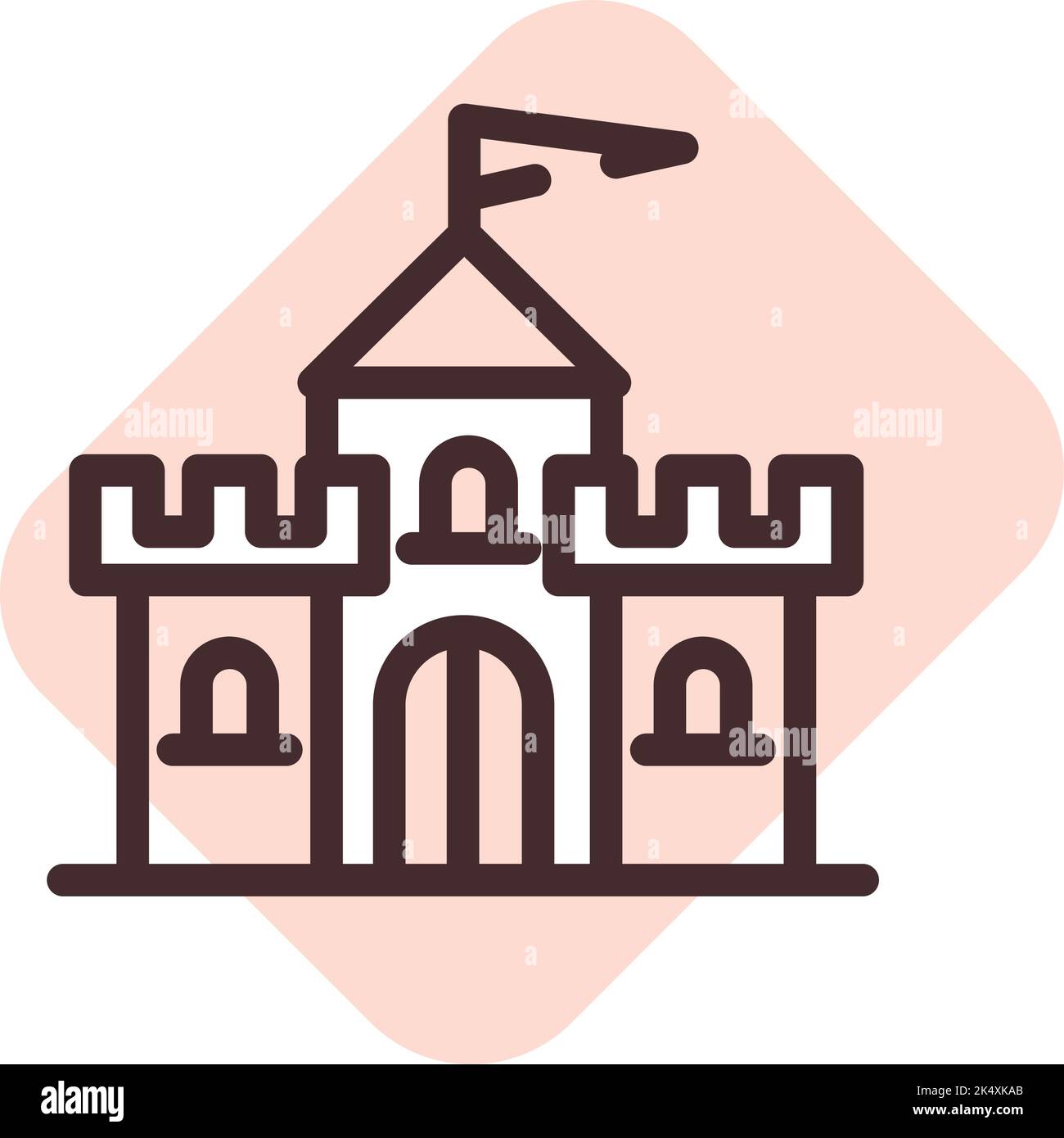 Circus palace, illustration, vector on a white background Stock Vector ...