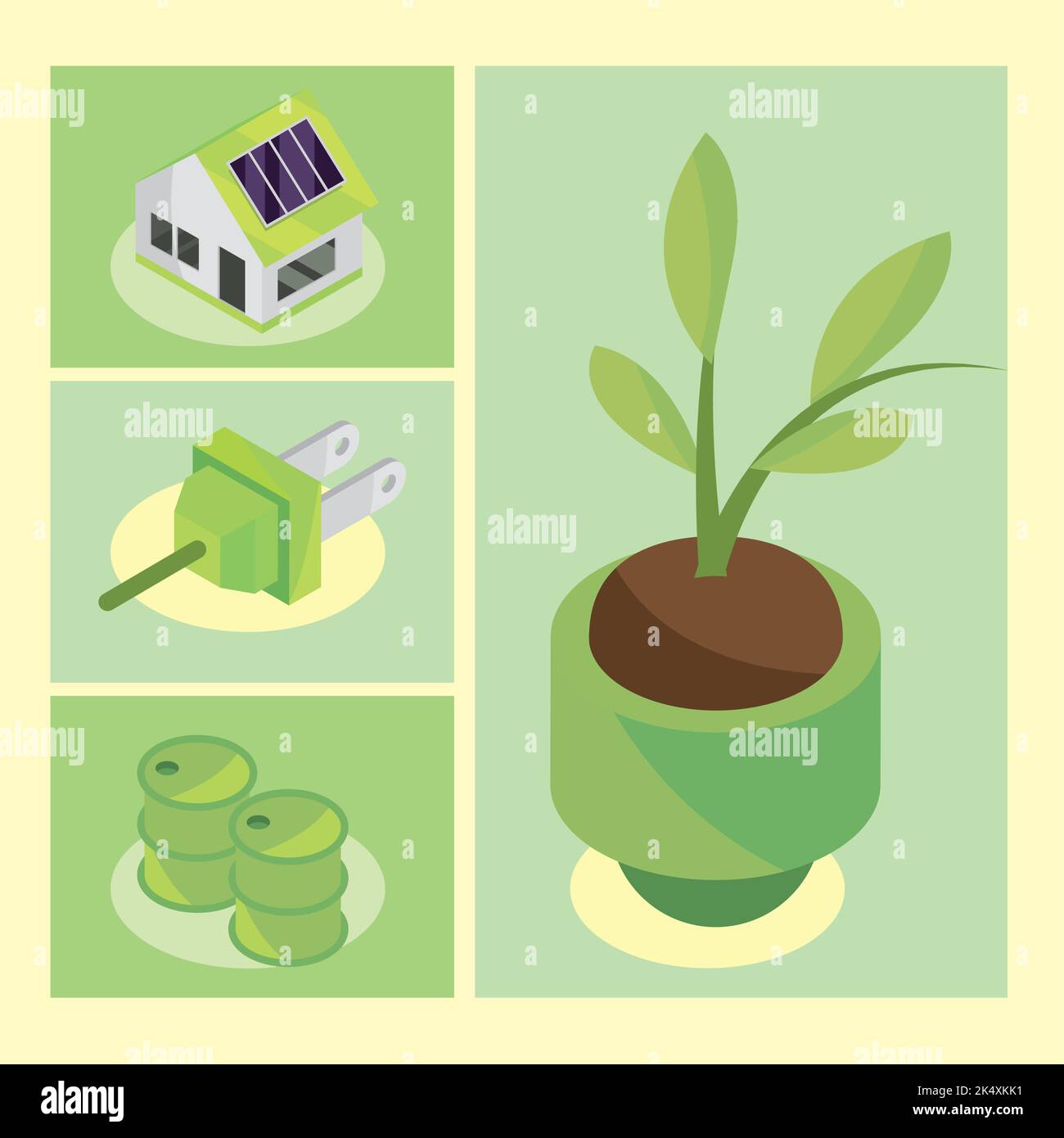 Eco barrel energy icon Stock Vector Images - Alamy