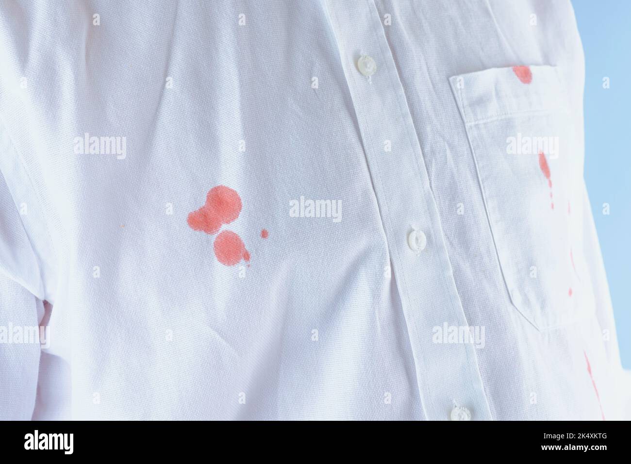 White fabric blood hi-res stock photography and images - Alamy